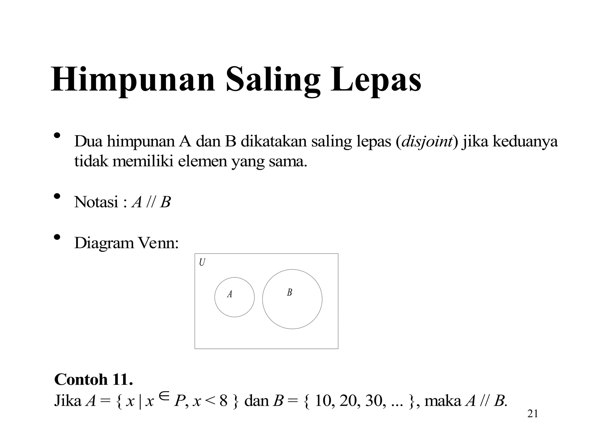 Matakuliah Matematika Diskrit Materi Himpunan | PPT