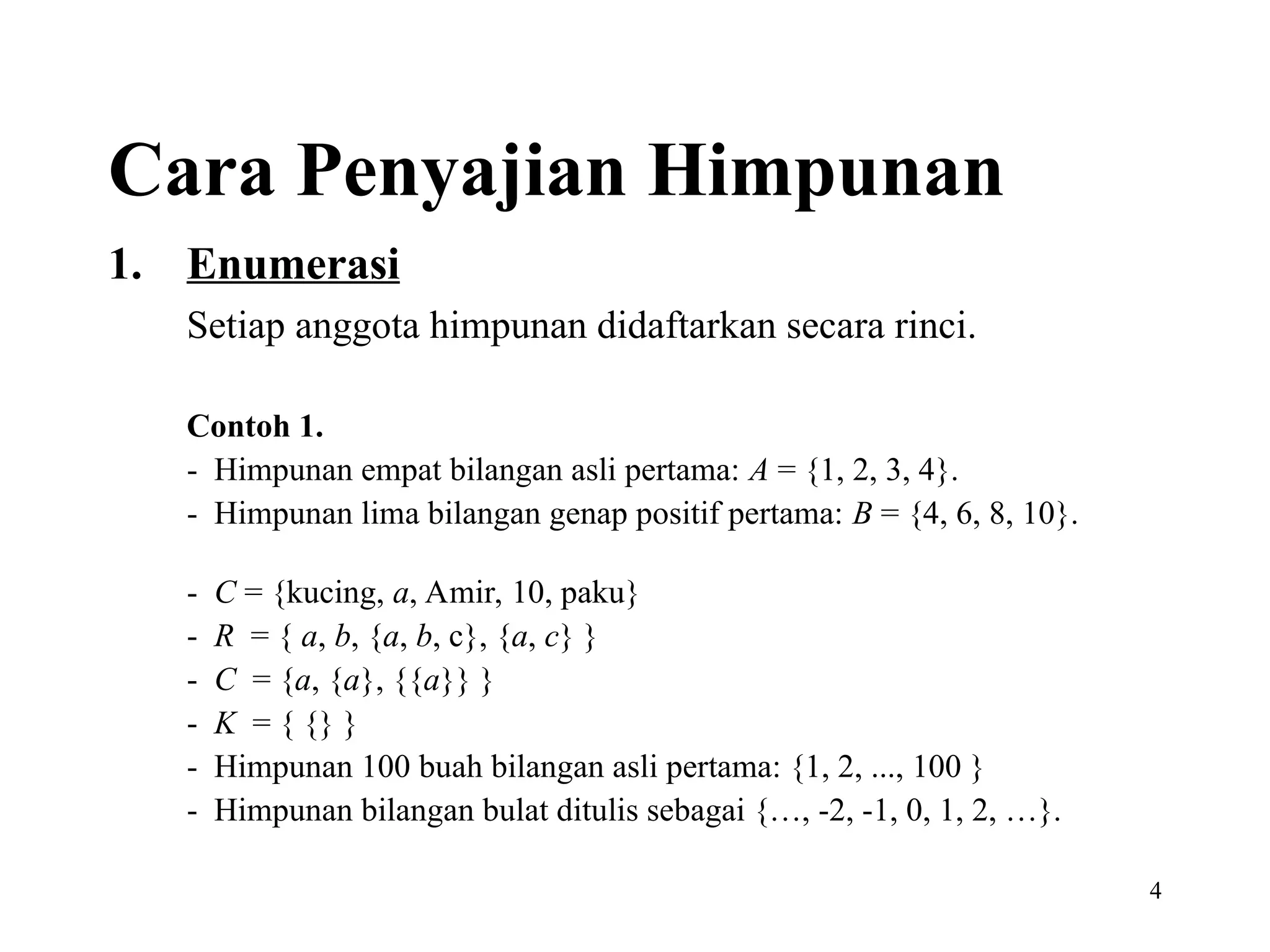 Matakuliah Matematika Diskrit Materi Himpunan | PPT