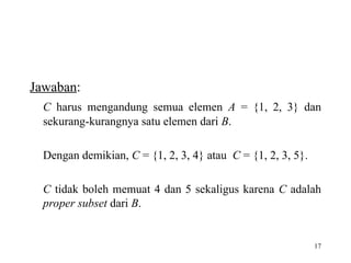 Matakuliah Matematika Diskrit Materi Himpunan | PPT