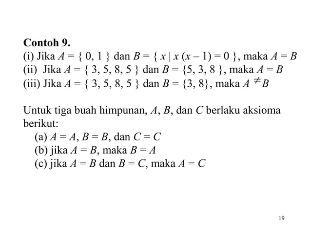 Matakuliah Matematika Diskrit Materi Himpunan | PPT