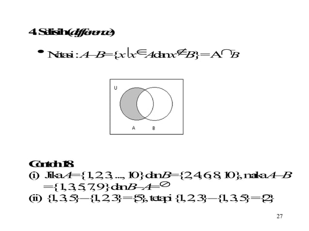 Matakuliah Matematika Diskrit Materi Himpunan | PPT