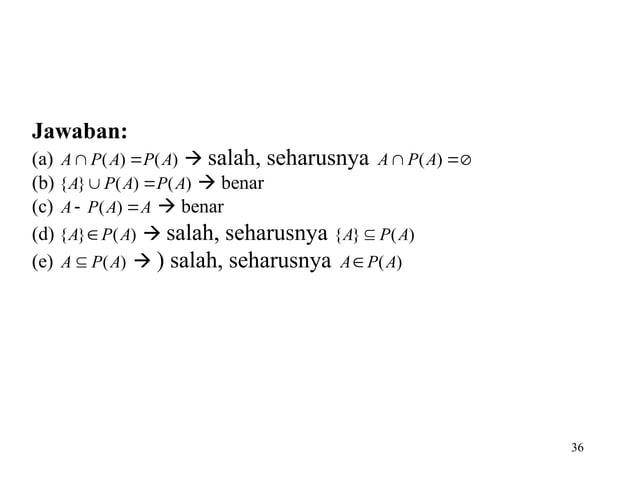 Matakuliah Matematika Diskrit Materi Himpunan | PPT