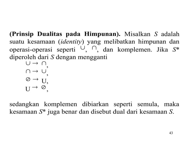 Matakuliah Matematika Diskrit Materi Himpunan | PPT