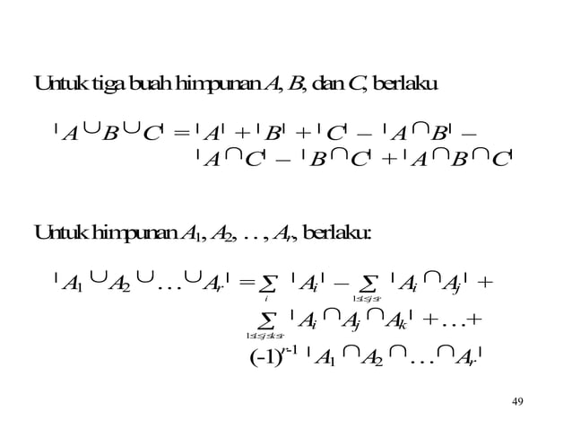 Matakuliah Matematika Diskrit Materi Himpunan | PPT