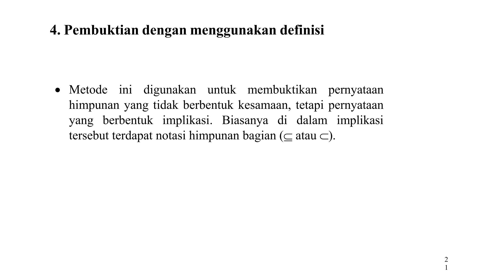 Matematika Diskrit Teori Himpunan lanjutan pertemuan ke 5 | PPTX