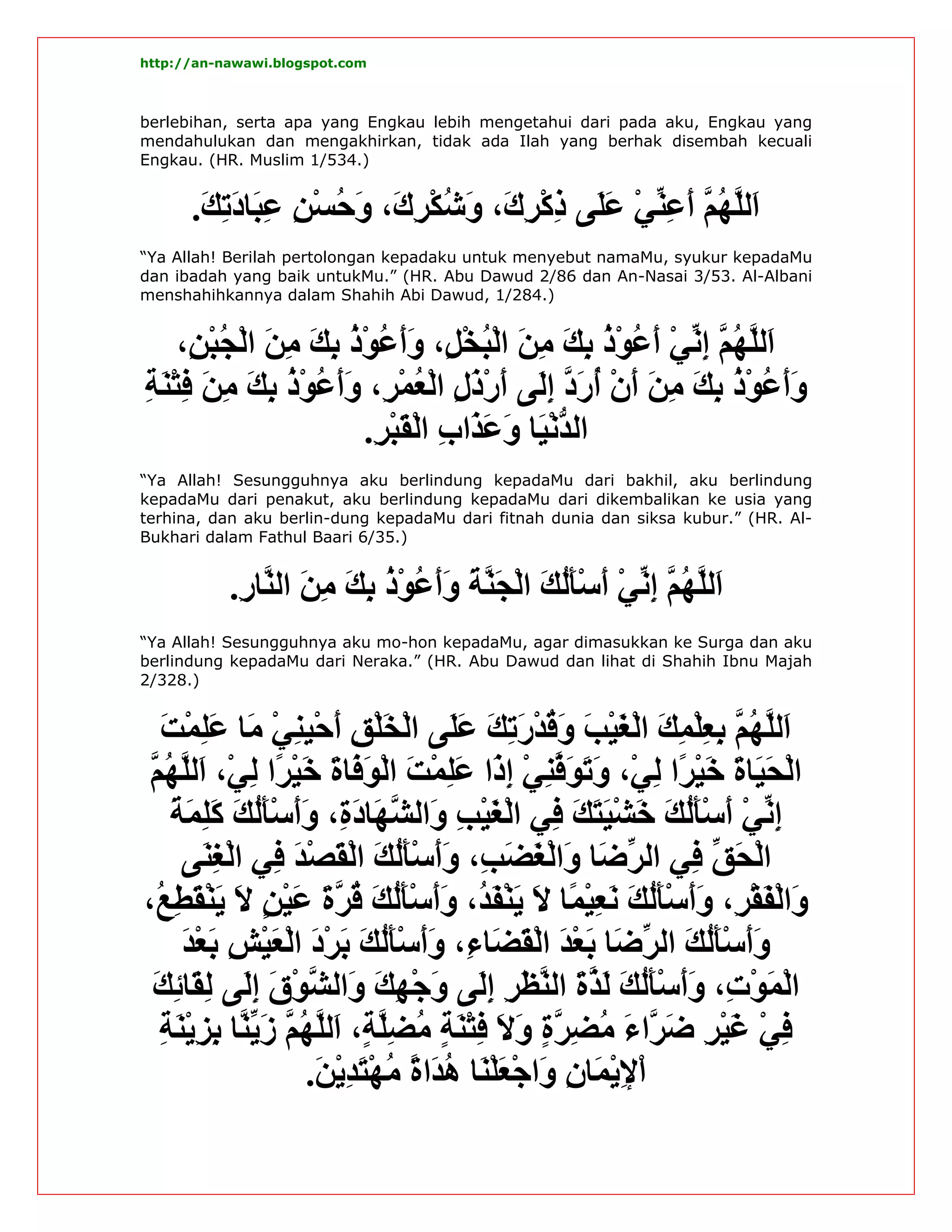 Himpunan doa doa-drpd_hadis | PDF