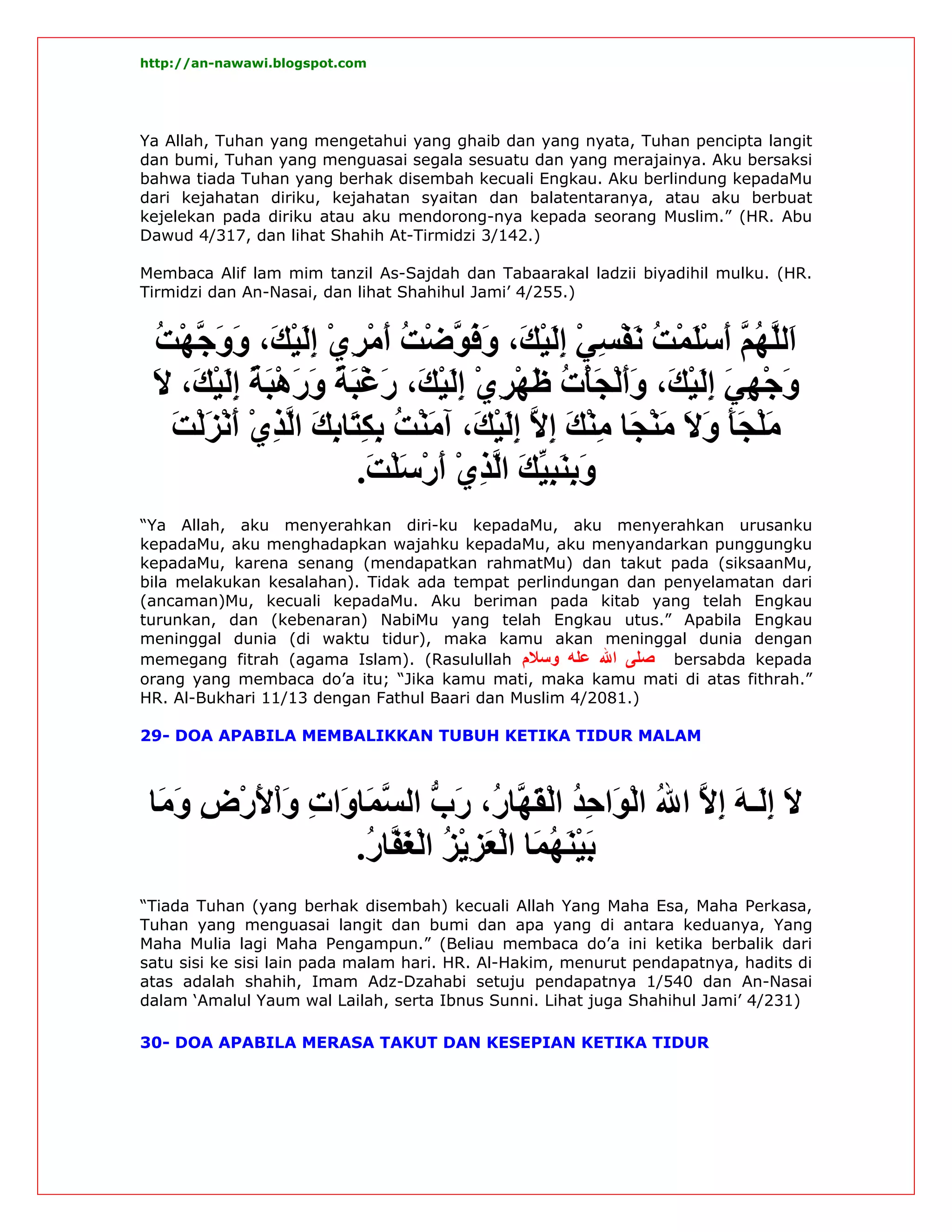 Himpunan doa doa-drpd_hadis | PDF