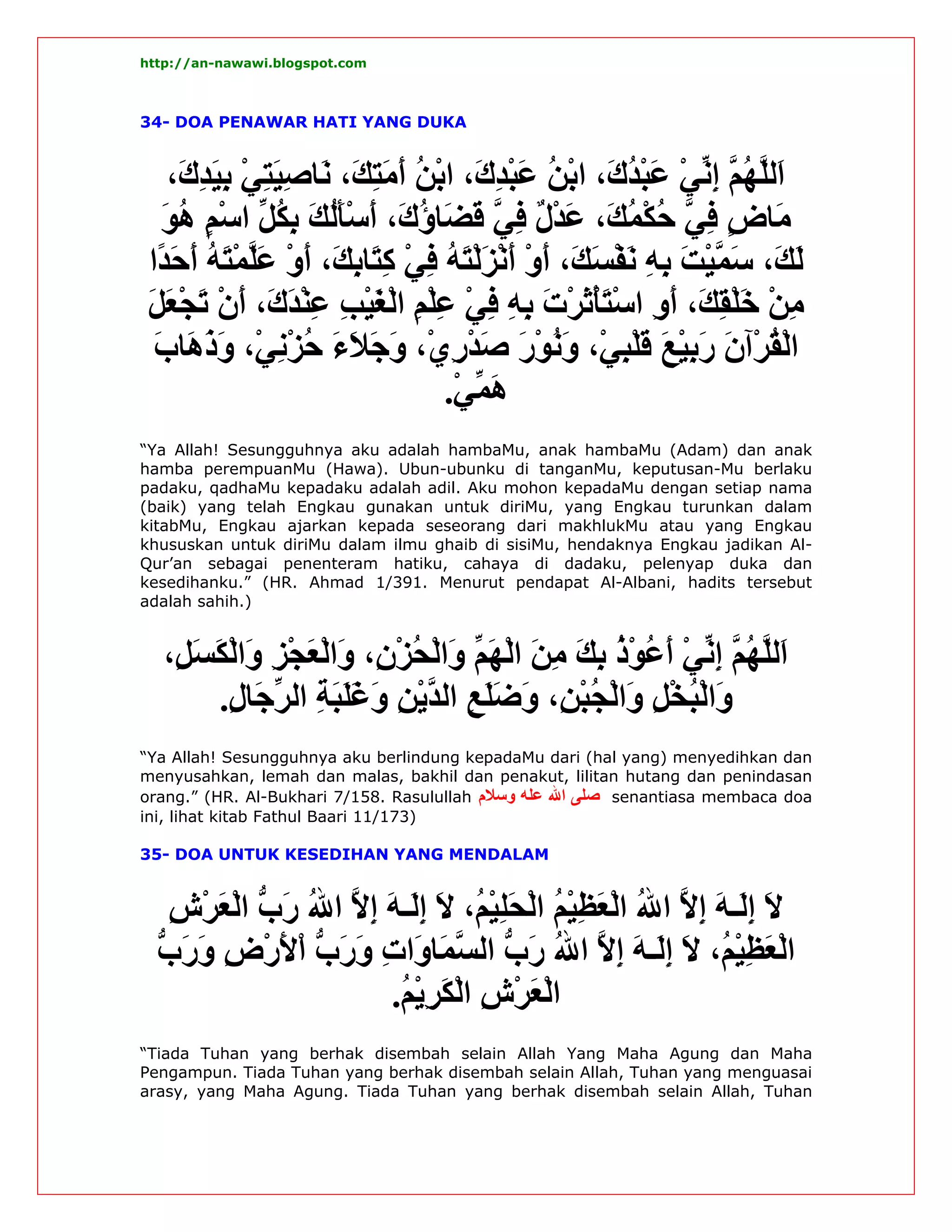 Himpunan doa doa-drpd_hadis | PDF