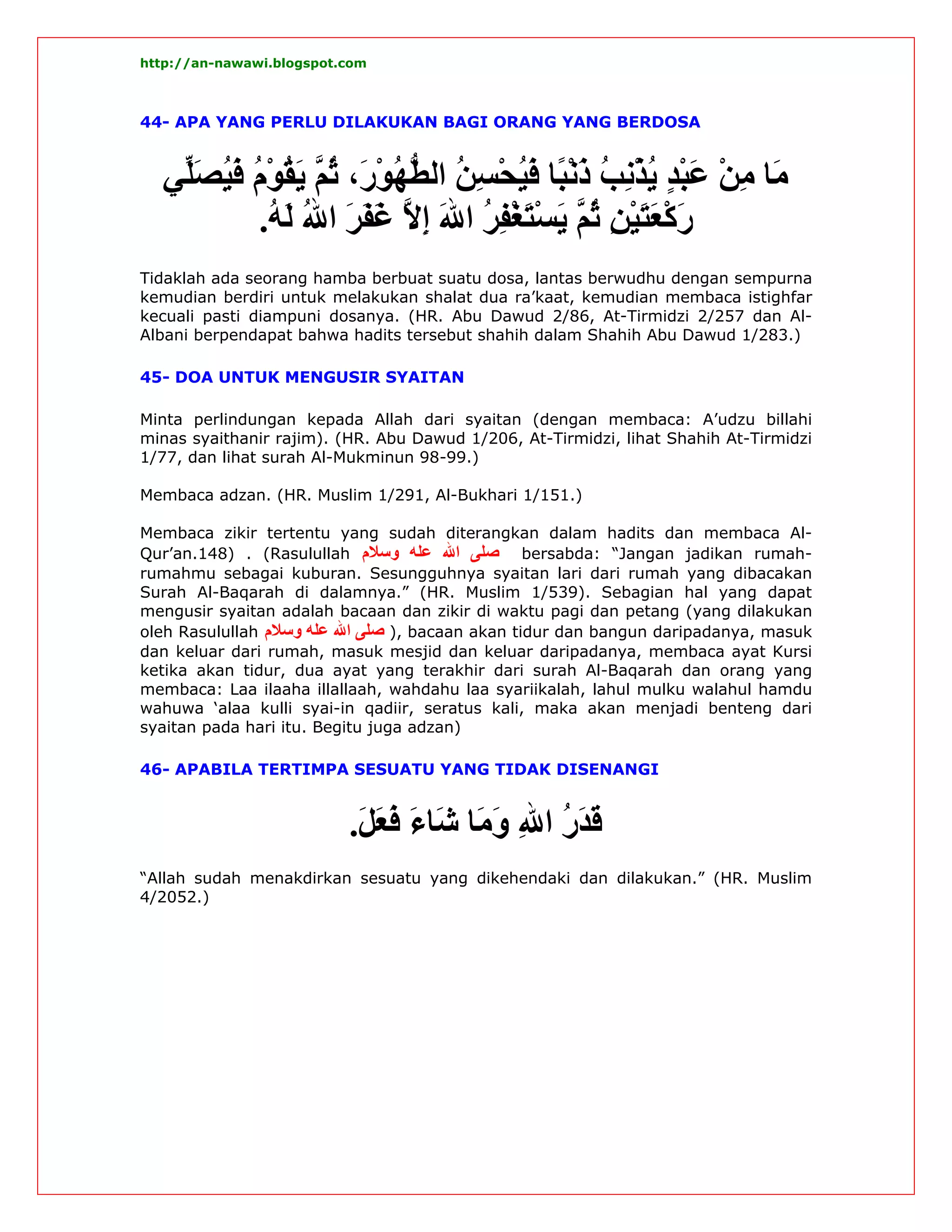 Himpunan doa doa-drpd_hadis | PDF
