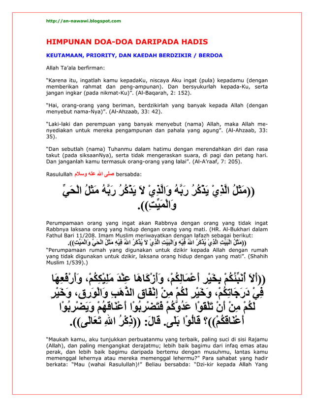 Himpunan doa doa-drpd_hadis | PDF
