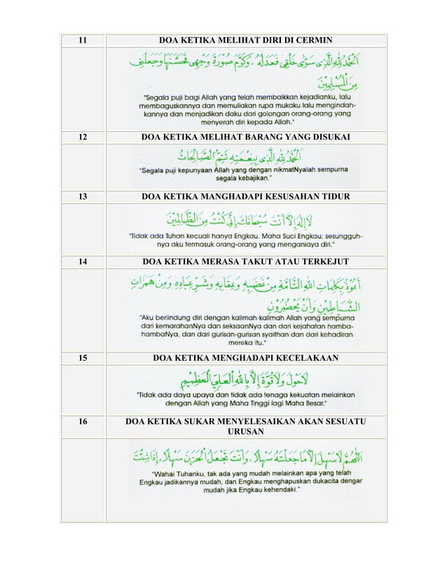 Himpunan doa harian dan zikir | PDF