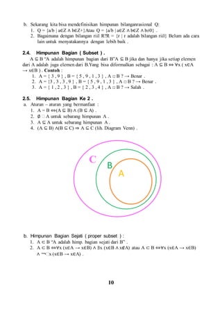 Himpunan matematika diskrit | DOCX