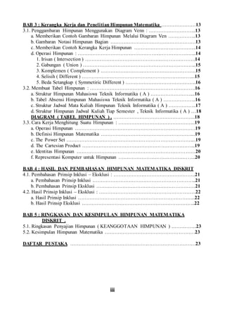 Himpunan matematika diskrit | DOCX