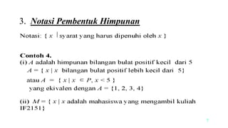 Materi, contoh soal Himpunan matematika diskrit.pptx