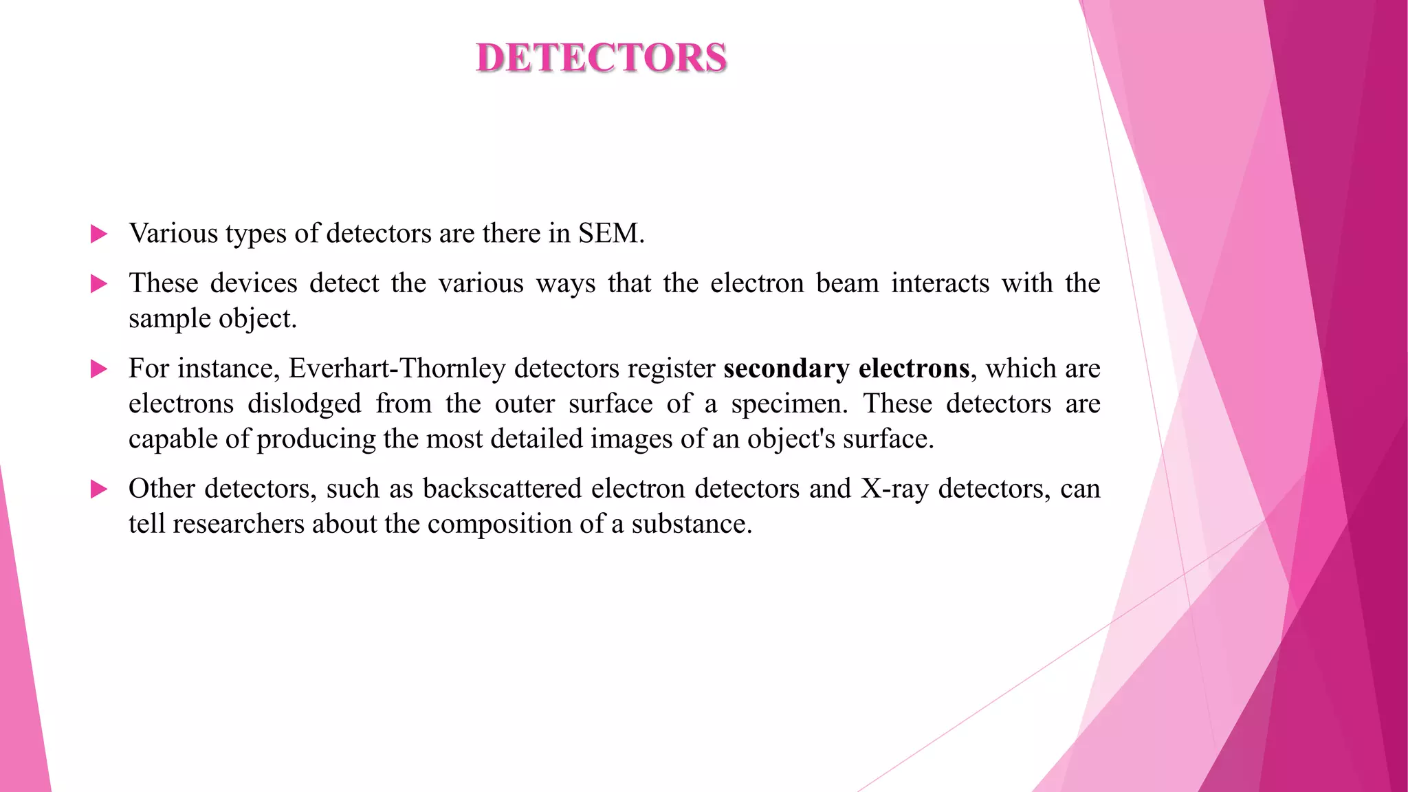 scanning electron microscope (SEM) | PPTX