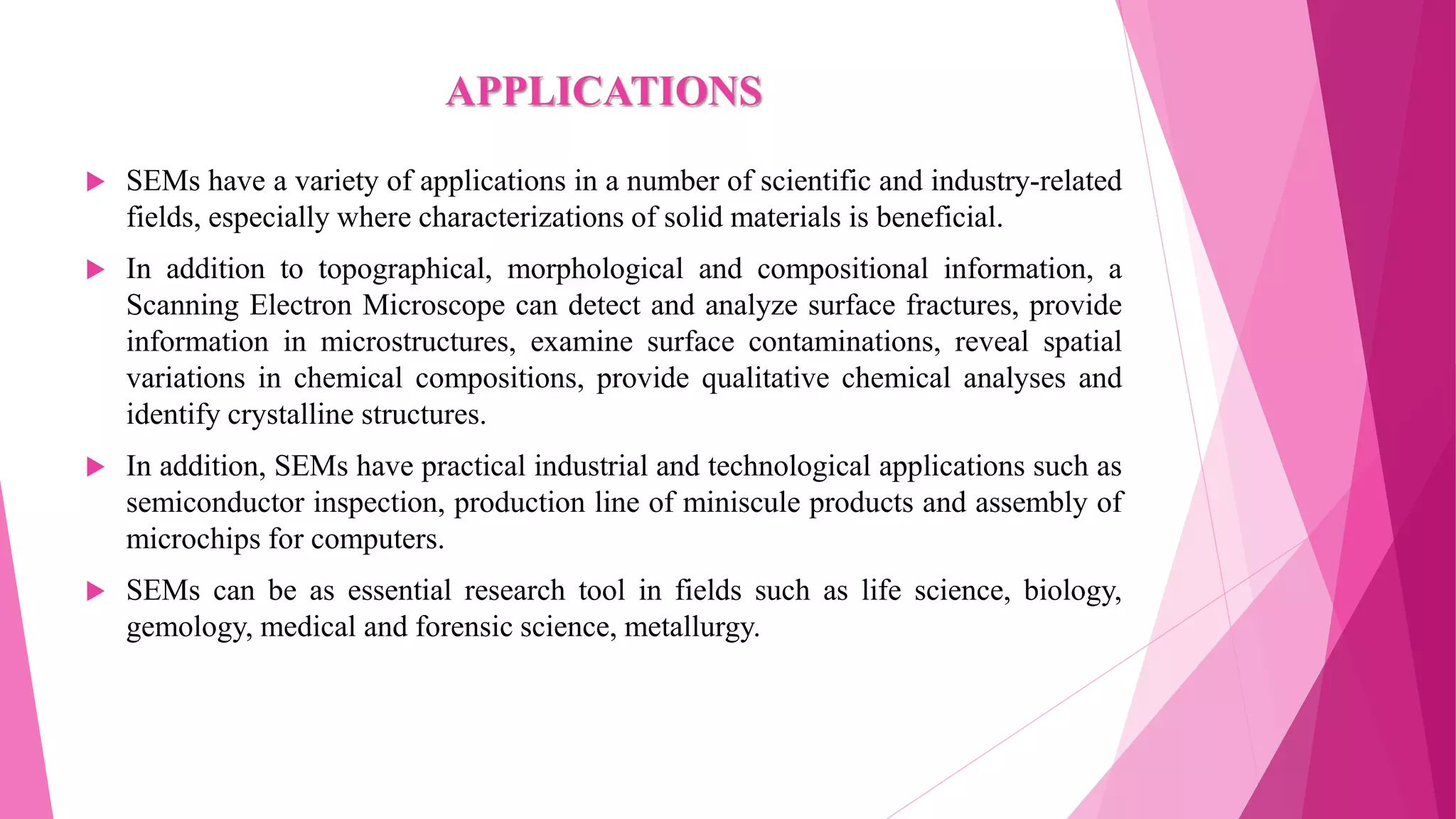 scanning electron microscope (SEM) | PPTX