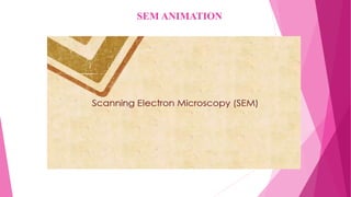 scanning electron microscope (SEM) | PPTX