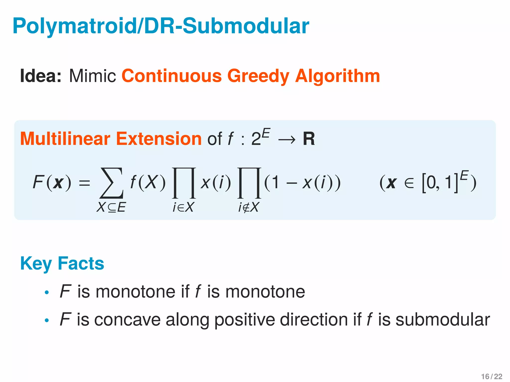Maximizing Submodular Function Over The Integer Lattice Ppt