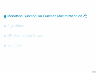 Maximizing Submodular Function over the Integer Lattice | PDF