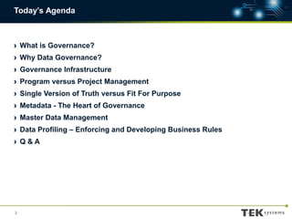 Data Governance: Description, Design, Delivery | PPT