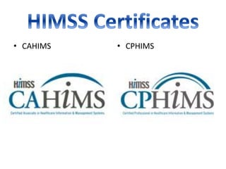 HIMSS exams overview | PPTX