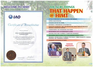HIMT brochure for himt students it can help | PDF