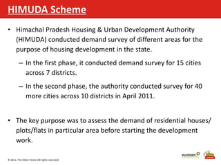 Himuda Demand Survey (Own a Vacation Home in Himachal Pradesh) | PPT