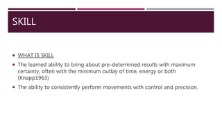 Stages of Skill Aquistion | PPTX