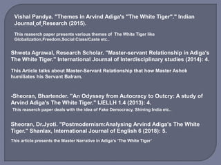 The White Tiger | PPTX