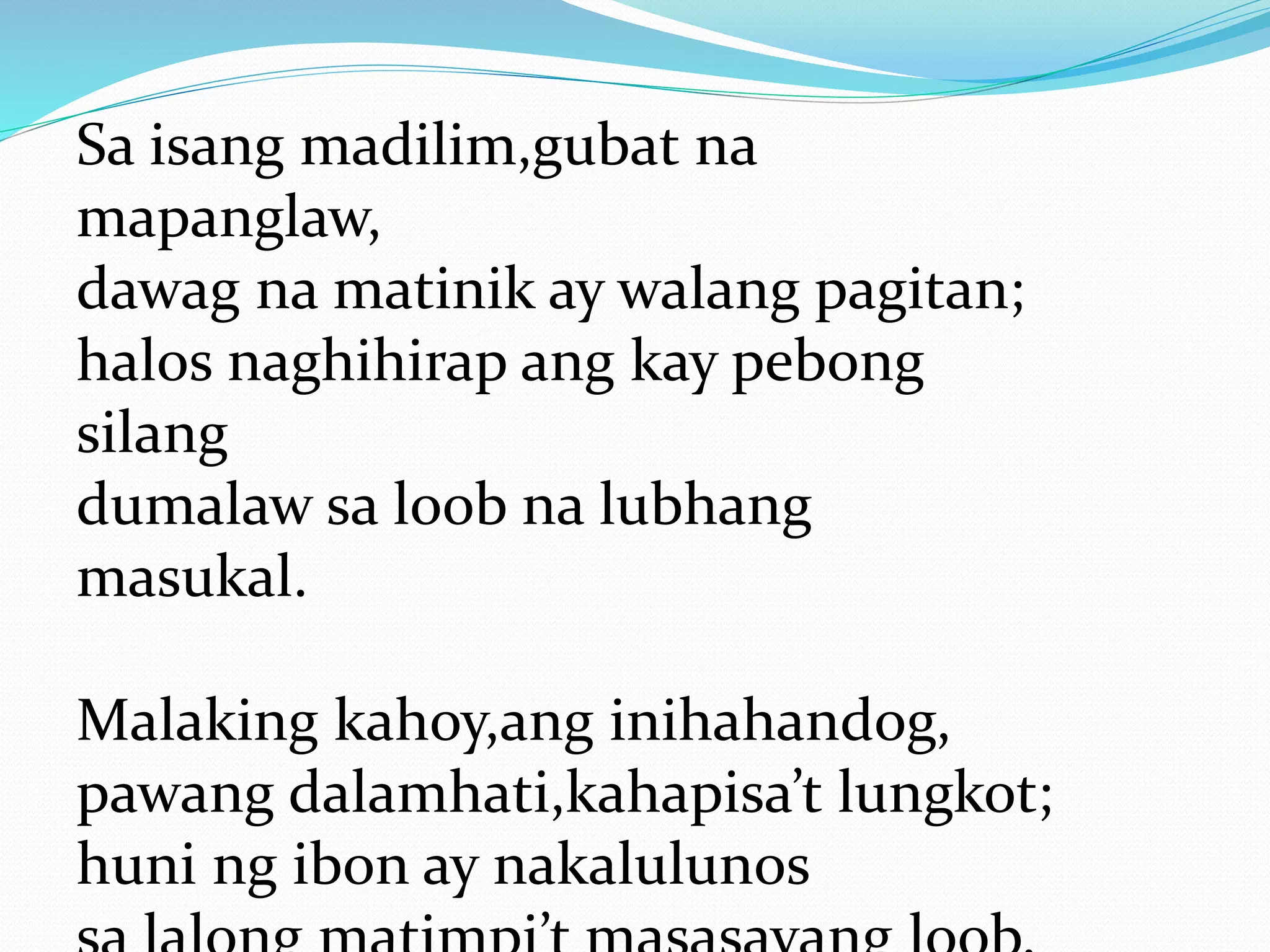 Hinagpis ni florante | PPTX
