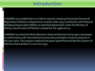 NADRA pakistan | PPTX