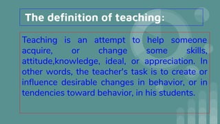 The Nature of language teaching ELT | PDF