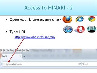 HINARI : How to access | PPTX