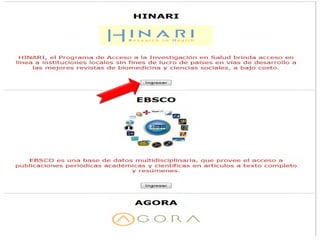Hinari guia | PDF
