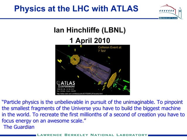 Everything you ever wanted to know about the LHC - Lawrence Berkeley ...