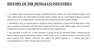 Hindalco birla bawaan | PPTX