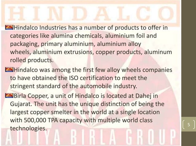 Hindalco Financial Analysis | PPTX