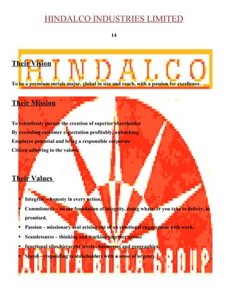 Hindalco industries limited | DOC