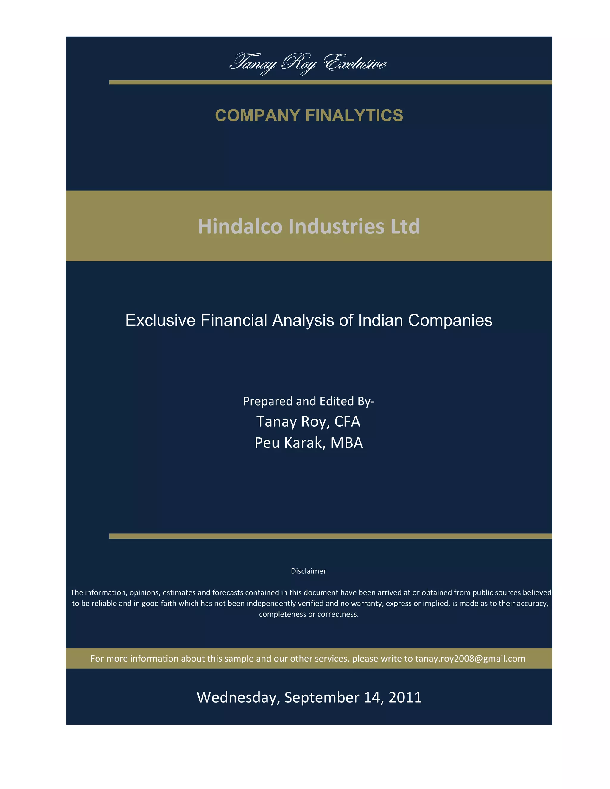 Hindalco industries ltd | PDF