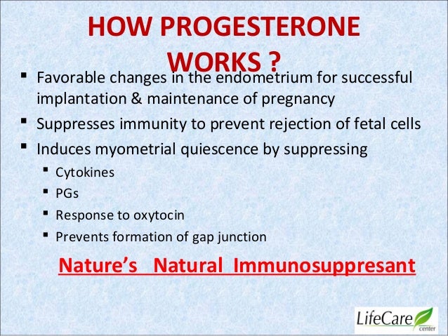 Progesterone Early Pregnancy