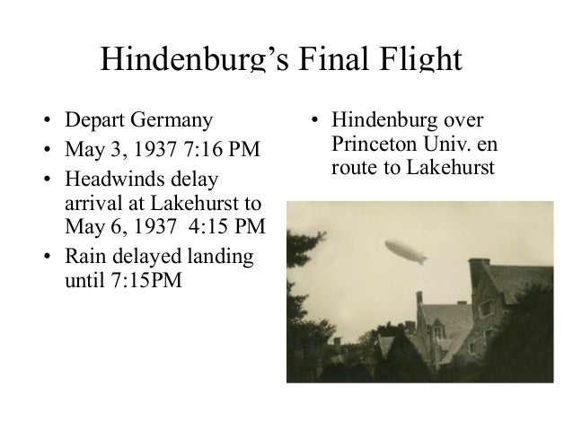 Hindenburg Remembered