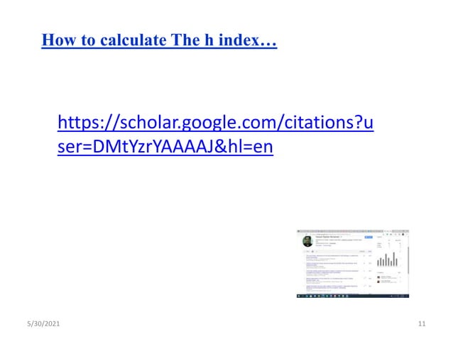 H index | PPTX