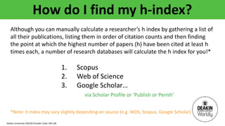 H index | PPTX