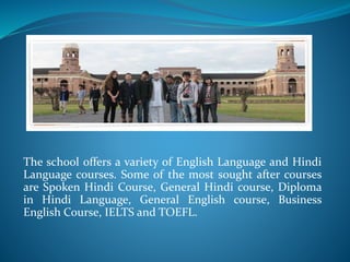 Hindi and english language course in india | PPTX