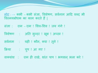Hindi avyay ppt | PPTX