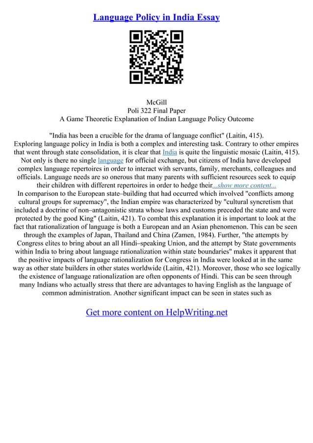 Hindi Essay In Hindi Language | PDF