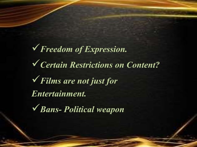 Role of Censor Board in | PPT