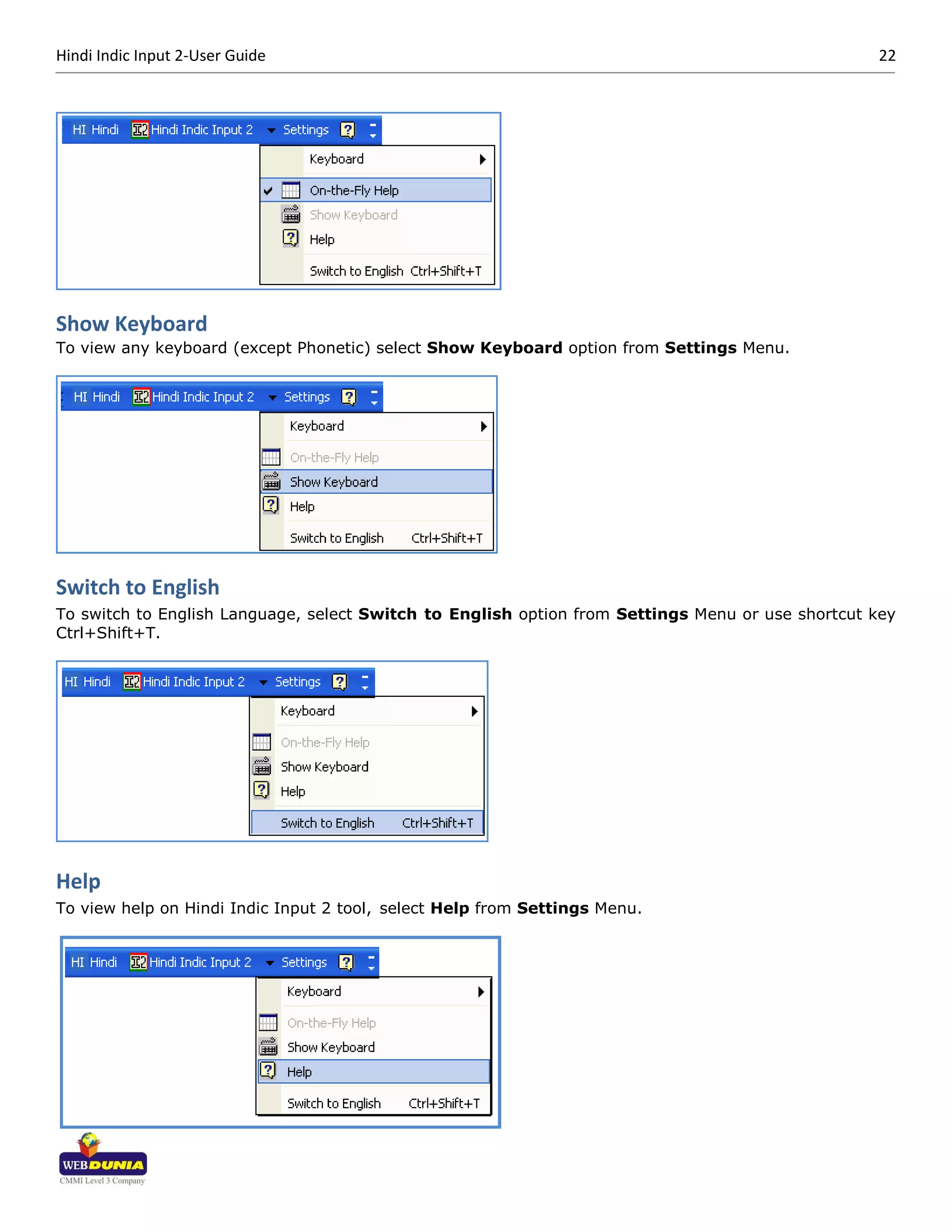 Hindi indic input 2 user guide | PDF