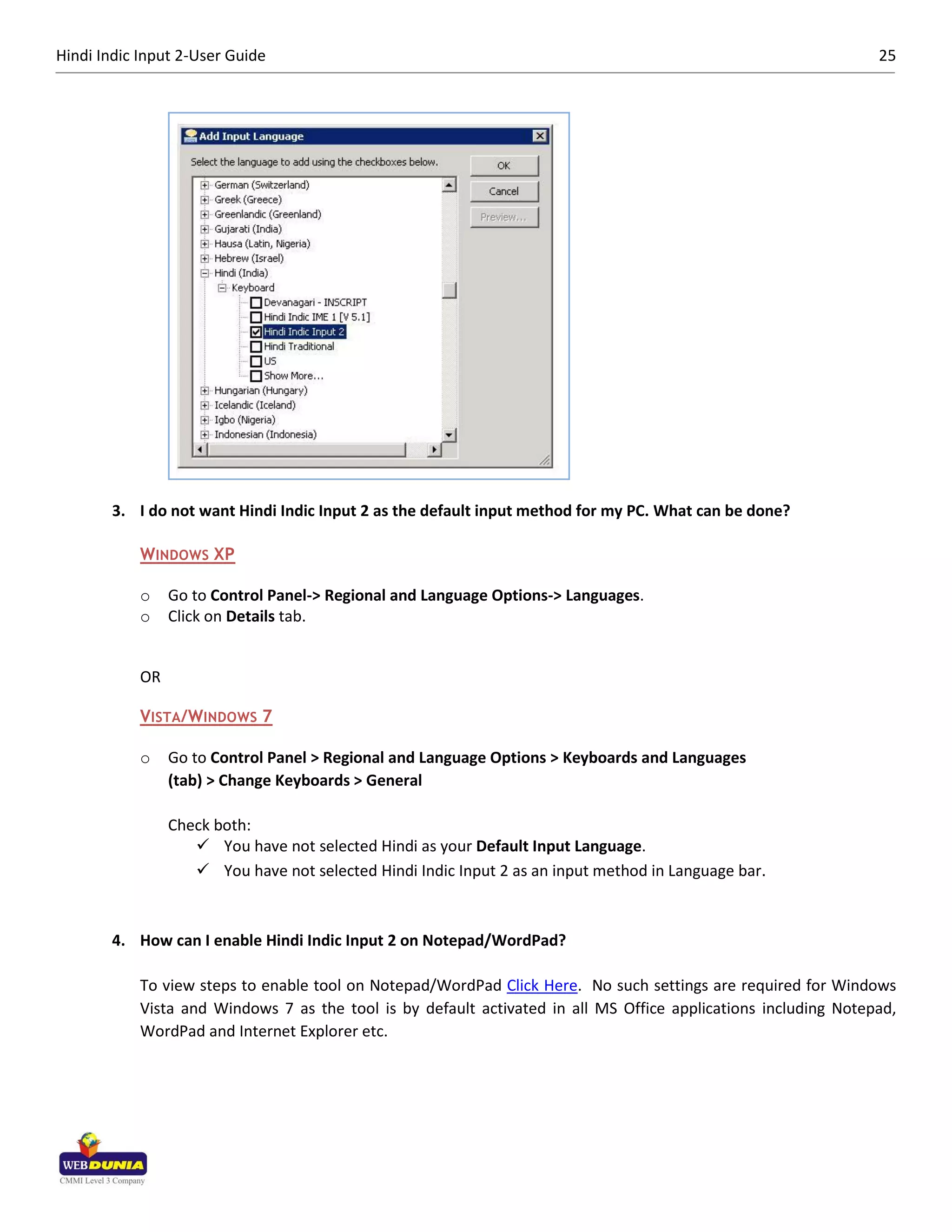 Hindi indic input 2 user guide | PDF