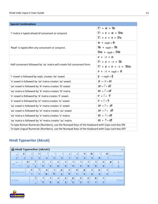 Hindi indic input 2 user guide | PDF